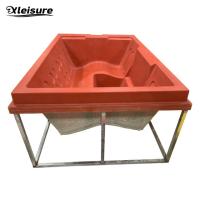 China customizable spacious 6-person party spa mold with classic design rectangular fiberglass FRP spa pool mould bathtub moul for sale