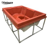 China customizable spacious 6-person party spa mold with classic design rectangular fiberglass FRP spa pool mould bathtub moul for sale