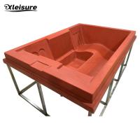 China customizable spacious 6-person party spa mold with classic design rectangular fiberglass FRP spa pool mould bathtub moul for sale