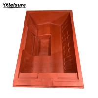 China customizable spacious 6-person party spa mold with classic design rectangular fiberglass FRP spa pool mould bathtub moul for sale