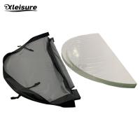 China Excellent Material round black spa cover encasing the skin  for hot tub wooden and inflatable spa cover for sale