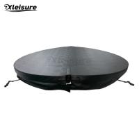 China Excellent Material round black spa cover encasing the skin  for hot tub wooden and inflatable spa cover for sale