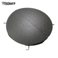China Excellent Material round black spa cover encasing the skin  for hot tub wooden and inflatable spa cover for sale
