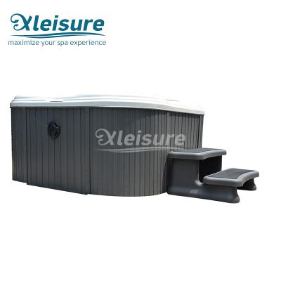 China Custom Soft Jacuzzi Pool Ladder Teak Hot Tub Steps Easy Installation for sale