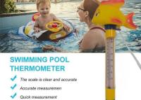 China Swimming Pool Spa Hot Tub  Floating Thermometer Animal Thermometer Floating Easy Read Outdoor Pool Plastic Digital Thermometers for sale