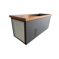 China Customized Logo Rectangular Stainless Steel Wood Spa Massage Tub Portable Ice Bath Tub for Athlete Cold Whirlpool Bathtubs for sale