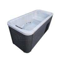 China Rectangular Indoor Acrylic Cold Water Pool Cover All-in-One Cold Plunge Ice Bath Chiller Outdoor Insulated One Piece Bathtub for sale