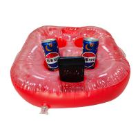 China Transparent Red Floating Drink Tray with 6 Holes and Plastic Handles Inflatable Spa Bar Hot Tub Tray-Pool Tools & Accessories for sale