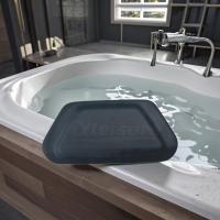 China Gray EVA Waterproof Bath Spa Pillow New Home Hot Tub Bathroom Neck Head Cushion for sale