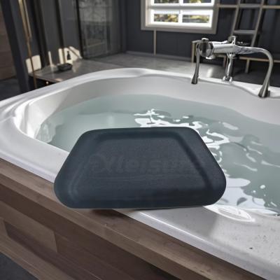 China Gray EVA Waterproof Bath Spa Pillow New Home Hot Tub Bathroom Neck Head Cushion for sale