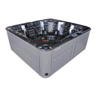 China Shwim Spa Large Outdoor Swim Hot Tub with 4 Seats and 2 Full-Body Lounges Portable for Parties and Relaxation Massage for sale