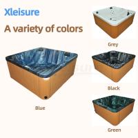 China 6-Person Modern Design Square Acrylic Outdoor Hot Tub Economically Priced with Convenient Massage Spa Function for sale