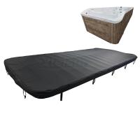 China Swim Spa Cover Roll-Up Design Fits for Canada Spa Brands for Outdoor Swim Pools  Oxford Cloth Rolling up Swimspa Cover for sale