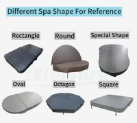 China European Modern Outdoor Stainless Steel Swim Spa Cover 10-5cm Cold Plunge Ice Bath Therapy  Leather Cover Hot Accessory Spa Tubs for sale