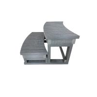 China High Quality Outdoor Hot Tub Curved Ladder 2* Steps Spa Accessories with European Design Style for Any Spa Tub Swim Spa for sale