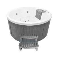 China High Quality Outdoor Hot Tub Curved Ladder 2* Steps Spa Accessories with European Design Style for Any Spa Tub Swim Spa for sale