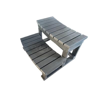 China High Quality Outdoor Hot Tub Curved Ladder 2* Steps Spa Accessories with European Design Style for Any Spa Tub Swim Spa for sale