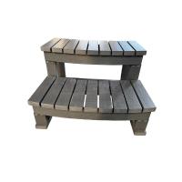 China High Quality Outdoor Hot Tub Curved Ladder 2* Steps Spa Accessories with European Design Style for Any Spa Tub Swim Spa for sale