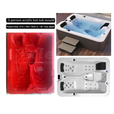 China Discounted High-Precision 3-Seat Outdoor Bathtub Molds - Factory Direct Wholesale with Fast Delivery for sale