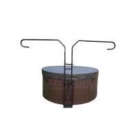 China Custom European Outdoor Spa Cover Lifters Bathtub Stand with Gas Strut-for Round Bathtubs Durable & Ergonomic for sale
