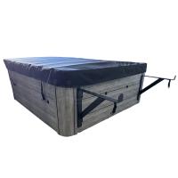 China European Style Outdoor Roll-up Spa Cover One-piece Design Portable Swimming Pool Cover with Eco-Friendly Oxford Cloth Material for sale