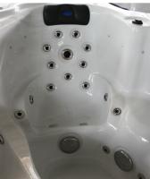 China High Perspective Full View Separated Area Acrylic Spa Tub with Whirlpool Balboa Control System for Modern Garden Use for sale
