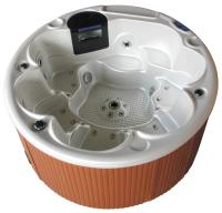 China Hot Spring Large Outdoor 6 Seats Round Whirlpool Acrylic Massage Spa Tubs for Garden for sale
