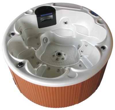 China Hot Spring Large Outdoor 6 Seats Round Whirlpool Acrylic Massage Spa Tubs for Garden for sale