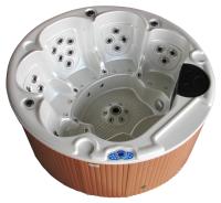 China Hot Spring Large Outdoor 6 Seats Round Whirlpool Acrylic Massage Spa Tubs for Garden for sale