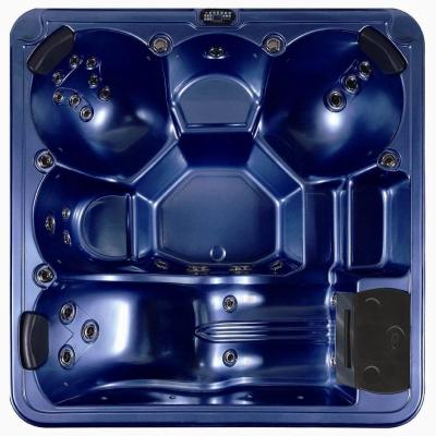 China Whirlpool Spa Balboa Gecko 6 Persons Outdoor Hot Tub Spa Acrylic Fiberglass Square Eco-Friendly Massage Resale for sale