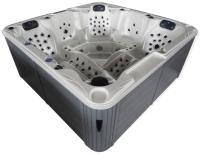 China 7802Xleisure Whirlpool Spa Balboa Gecko 5 Persons Outdoor Hot Tub Acrylic Fiberglass Square European Design for sale