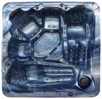 China 7802 Xleisure Whirlpool Spa Balboa  5 Persons Outdoor Swim Spa Acrylic Square European Design Massage for sale