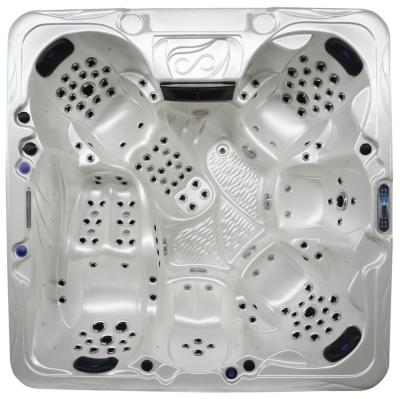 China 7803 High Jet Count Luxury Outdoor Spa Tub 6 Person Acrylic Hydro Massage Hot Tub Balboa System for sale