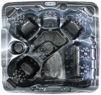 China 7803s High Jet Count Family Hydro Massage Hot Tub Square Freestanding Acrylic Outdoor Spa Tub for sale