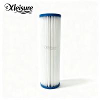 China Outdoor Pool Spa Filter High Efficiency Filtration Fabric Blue End Caps Fits Unicel 20 Micron Ice Tub Filter Cold Plunge Filter for sale