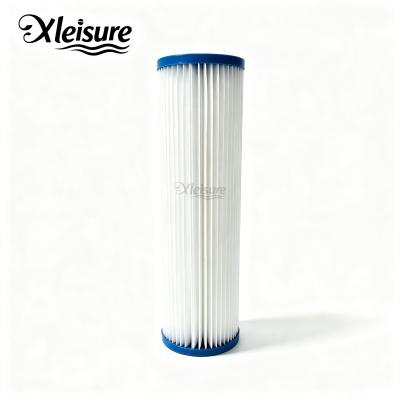 China Outdoor Pool Spa Filter High Efficiency Filtration Fabric Blue End Caps Fits Unicel 20 Micron Ice Tub Filter Cold Plunge Filter for sale