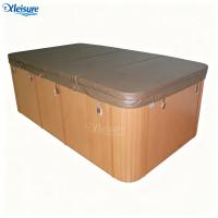 China Dark Brown Modern Eco-Friendly Rectangle Spa Hot Tub Cover Waterproof for sale