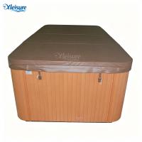 China Dark Brown Modern Eco-Friendly Rectangle Spa Hot Tub Cover Waterproof for sale