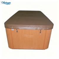 China Dark Brown Modern Eco-Friendly Rectangle Spa Hot Tub Cover Waterproof for sale