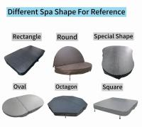 China Custom Lightweight Bathtub Thermal Cover Portable Waterproof SPA Tub Cover for Apartment Resort Project for sale