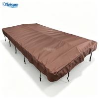 China Wholesale Rolling Swim Spa Cover Customized Anti-UV Waterproof Thermal Roll-up Swim Spa Hot Tub Cover for Outdoor Use OEM for sale