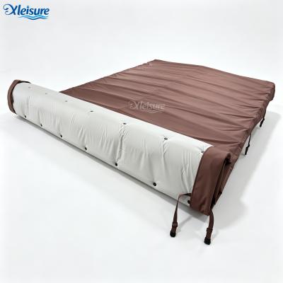 China Wholesale Rolling Swim Spa Cover Customized Anti-UV Waterproof Thermal Roll-up Swim Spa Hot Tub Cover for Outdoor Use OEM for sale