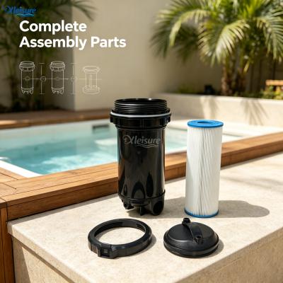 China Top Load Pressure Filter Pressurized Canister Filter for Pool Hot Tub Filter Housing with Replacement Filter Cartridge for sale