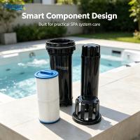 China L-2135 Outdoor Hot Tub Filter Housing Spa Cartridge Filter Canister OEM Manufacturer Skim Filter Swim Top Load Pressure for sale