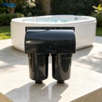 China L2112 Dual Tank Square Grille ABS Spa Filter 20-50L Outdoor Hot Tub Water Filtration System Pool Factory Direct Supply for sale