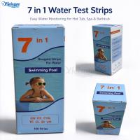 China 7 in 1 Water Test Strips, Hot Tub Spa Bath Tub Water Quality Check Strips, 100 Strips Per Bottle, Accessory for Spa & Bathtub for sale