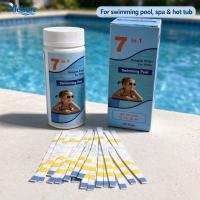 China 7 in 1 Water Test Strips, Hot Tub Spa Bath Tub Water Quality Check Strips, 100 Strips Per Bottle, Accessory for Spa & Bathtub for sale
