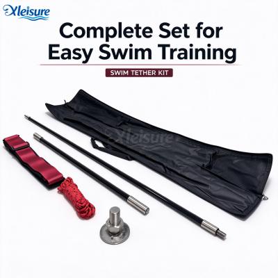 China Factory Wholesale Stationary Swim Tether Pole Adjustable Swimming Pool Static Training System High Quality Support Custom for sale