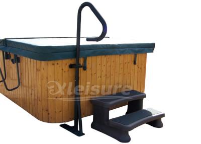 China 2019 Free Shipping New Style Aluminium Spa Accessories Spa Handrail For Outdoor Hot Tub In Black Color for sale