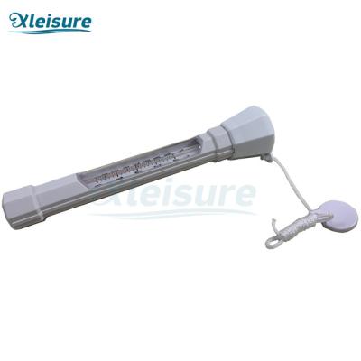 China White Simple And Convenient Plastic Swimming Pool Spa Floating Water Temperature Thermometer for sale